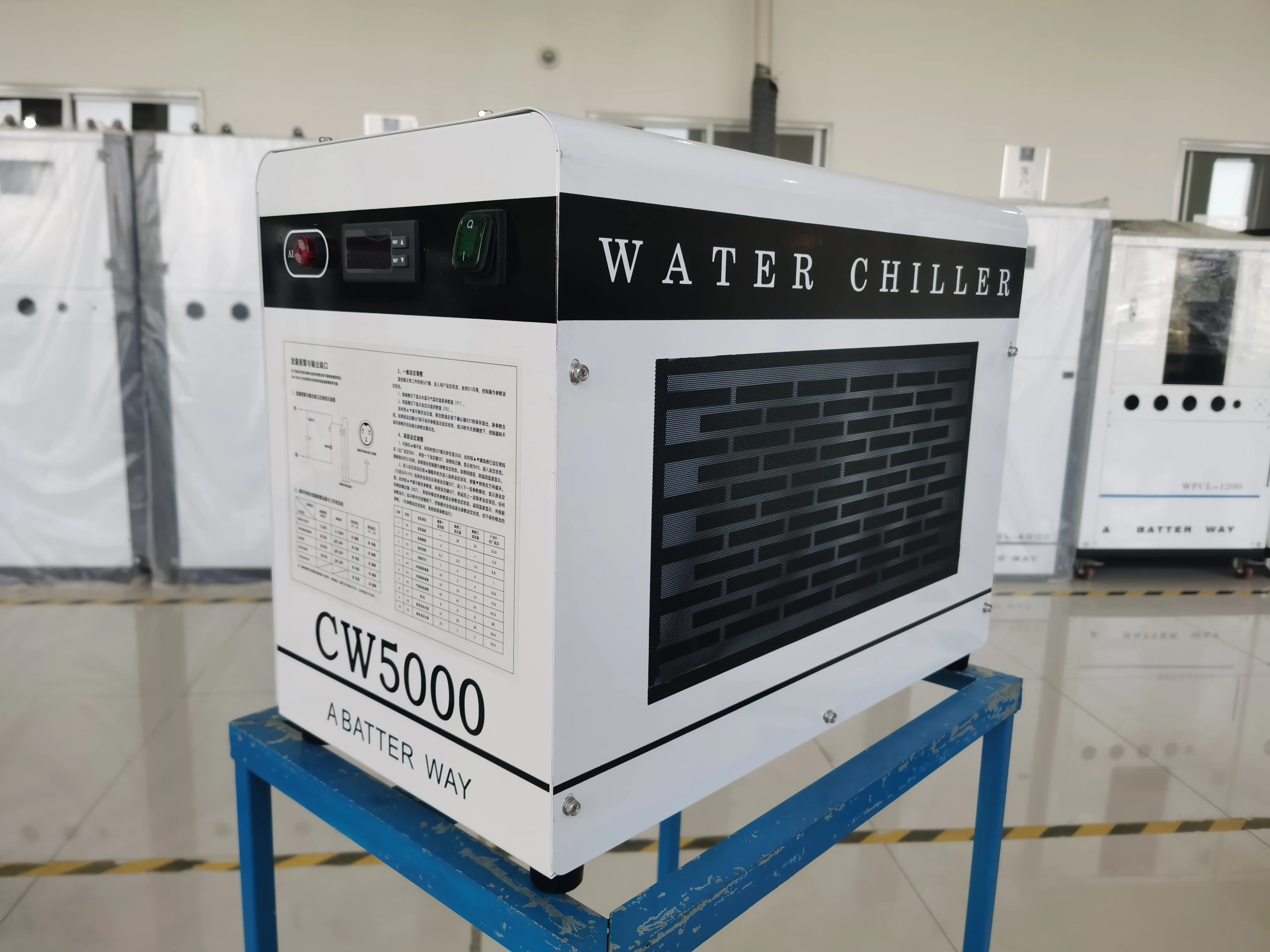 Small Air Cooling Water Industrial Chiller 80w Co2 Laser Tube Cooling ...