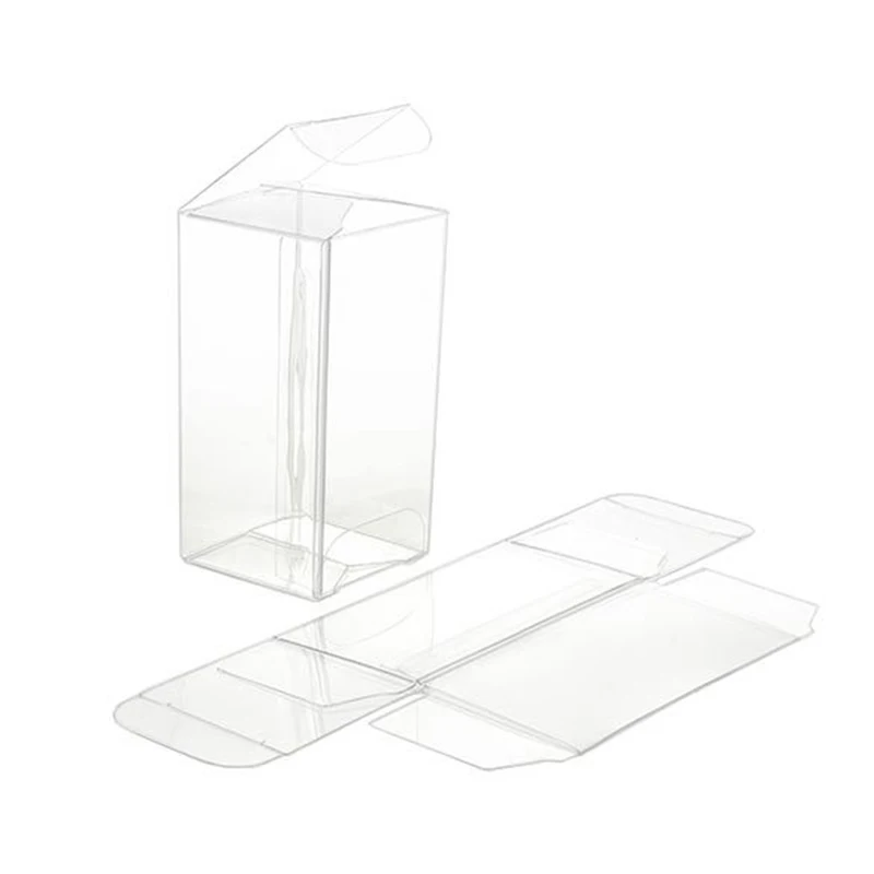 Custom Clear Cube Acetate PVC Box Recycled PET Transparent Plastic Gift ...