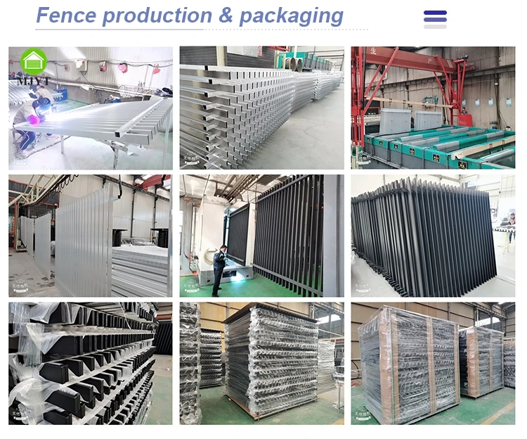 Driveway Swing Gates Factory Main Gate Design Powder Coated Double ...