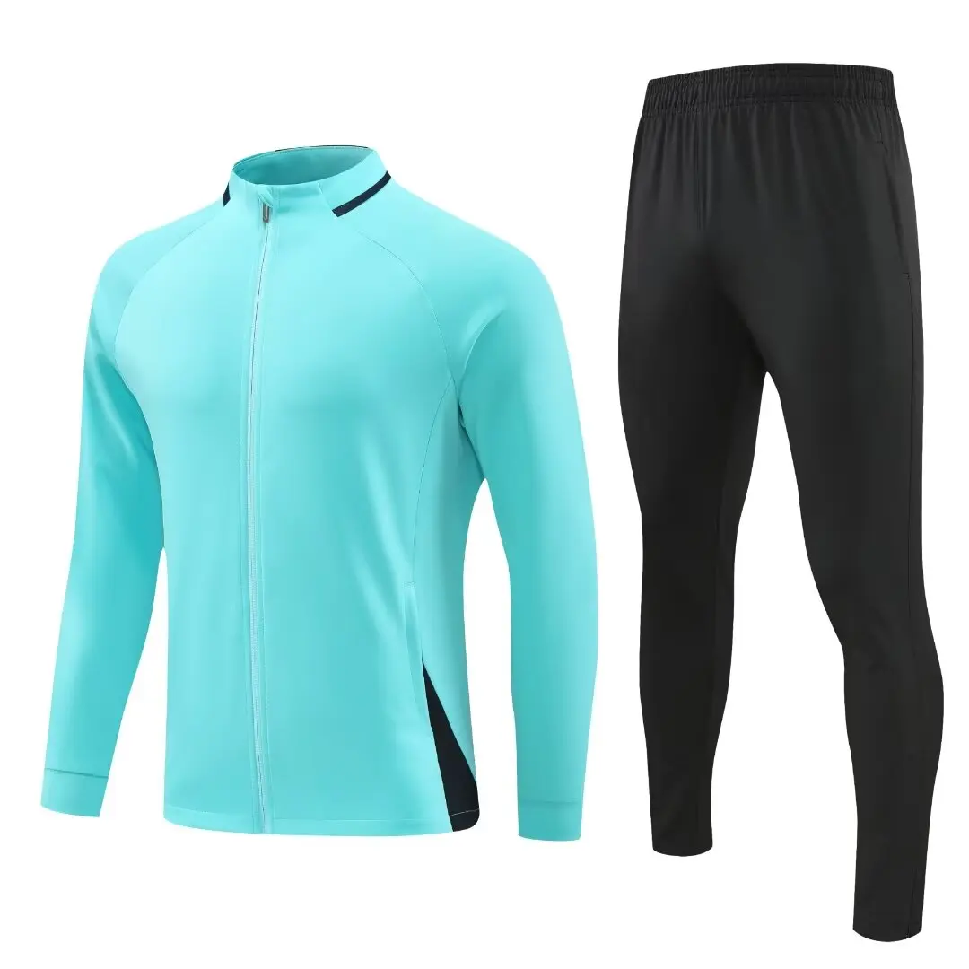 Custom Logo High Quality 100% Polyester Jogging Suit Color Block Sets ...