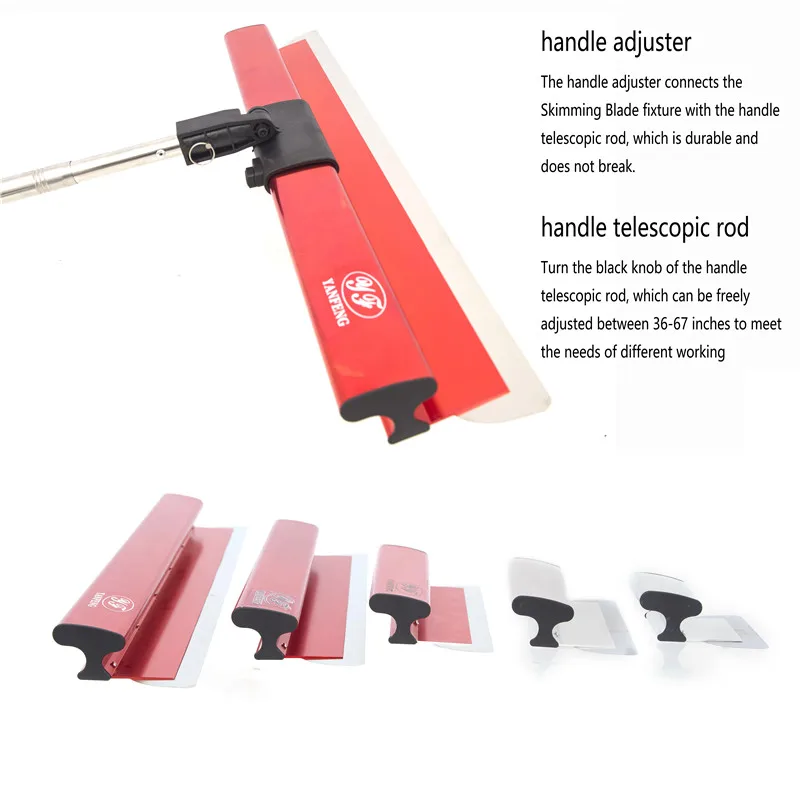 Drywall Smoothing Tool - 80cm Scraper Blade for Stucco