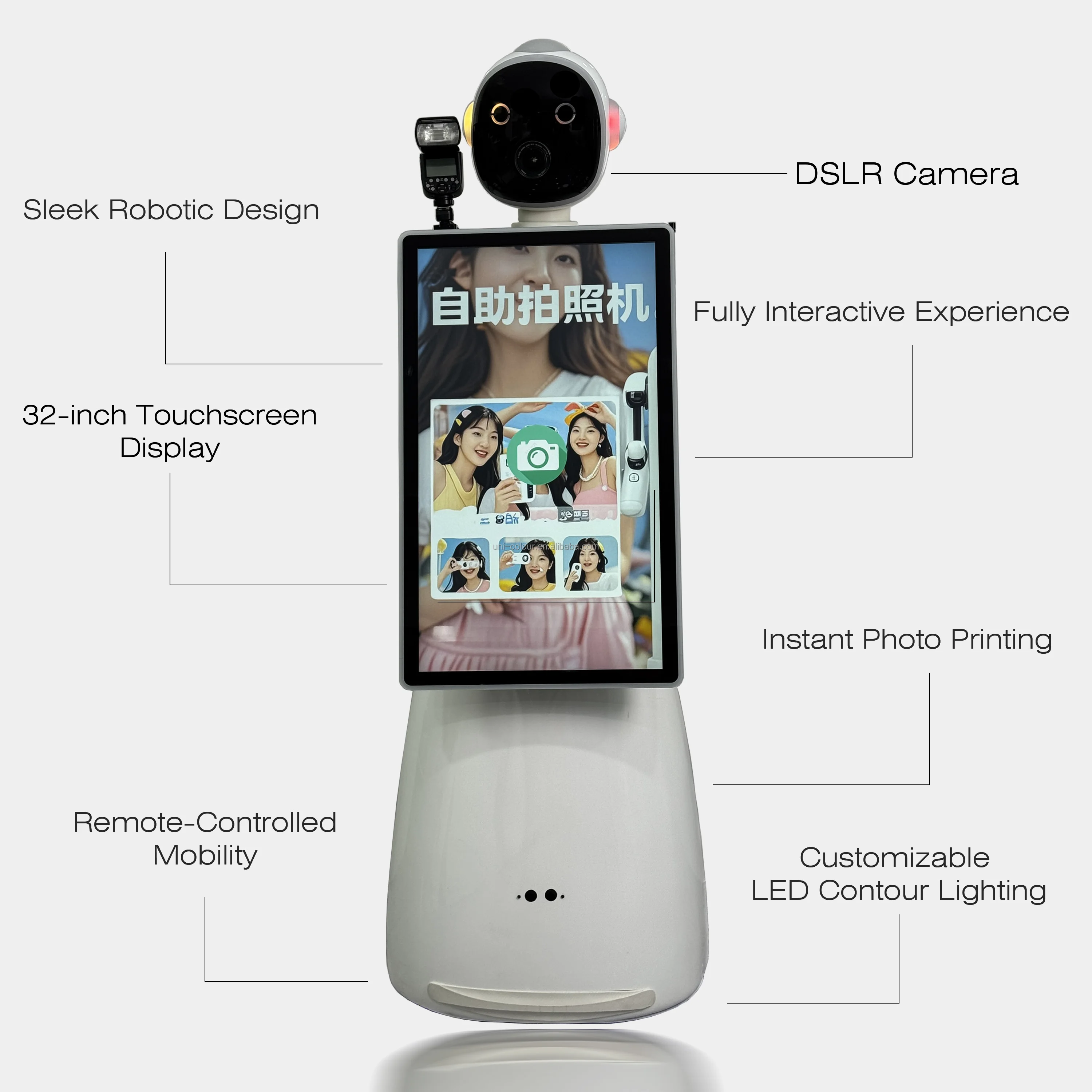 Joyspace SJP-518A Robotic Selfie Photo Booth - Event Rentals