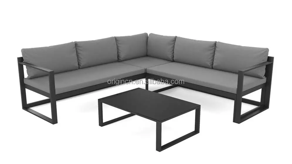 Hot Sectional Design Sofa Patio Garden Outdoor Furniture L Shape Corner ...