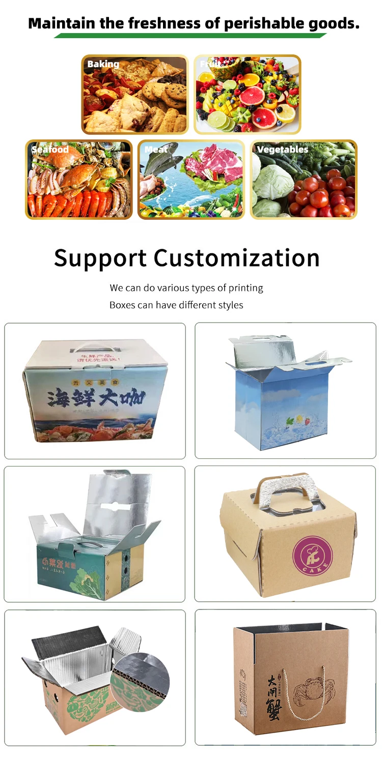 Thermal Insulation Corrugated Board for Frozen Food Shipping