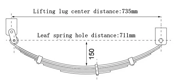 Leaf Spring Spare Parts Support Customization Dump Truck Leaf Spring ...