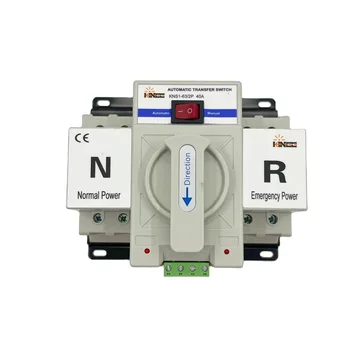 Ats Dual Power Automatic Transfer Switch 220v Ac 40a 2 Phase Din Rail ...