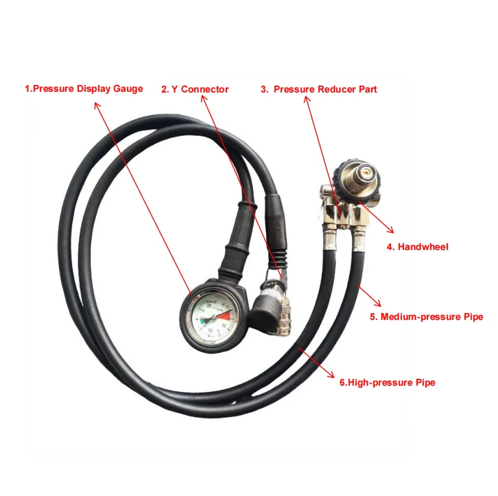 High-Precision Flexible Pressure Regulator Y Connector One-Touch&Fast ...