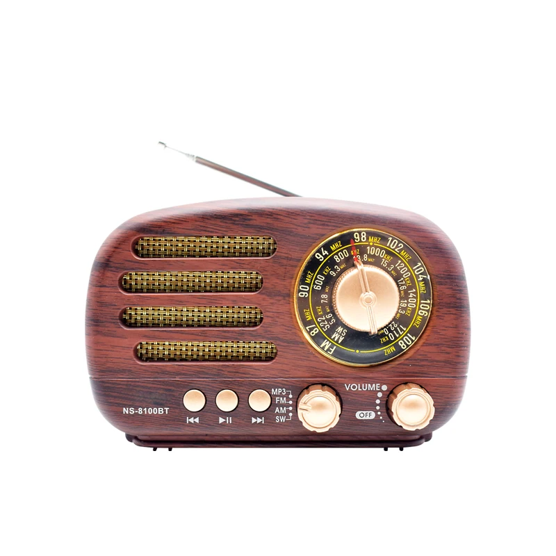 Old Retro Desktop Radio Vintage FM AM SW Multi-band Wooden Boxes ...