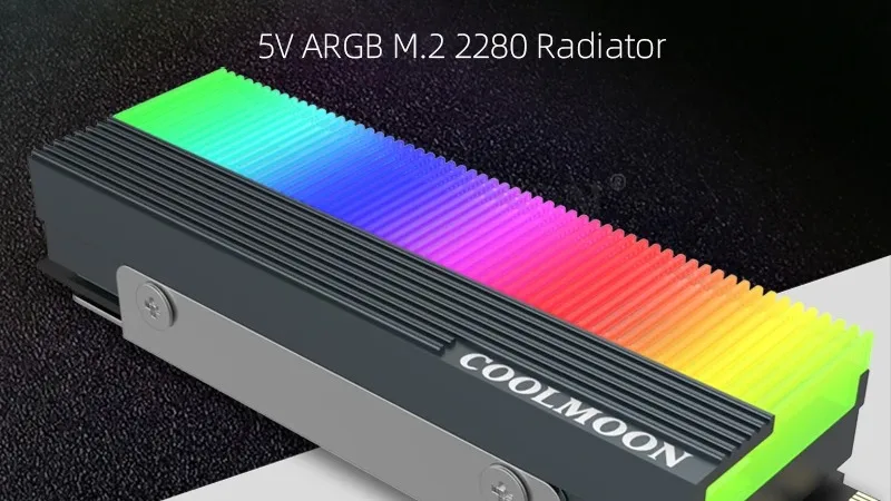 Coolmoon Oem Computer M2 Ssd Heatsink 5v 3pin M2 Solid State Drive Hard ...