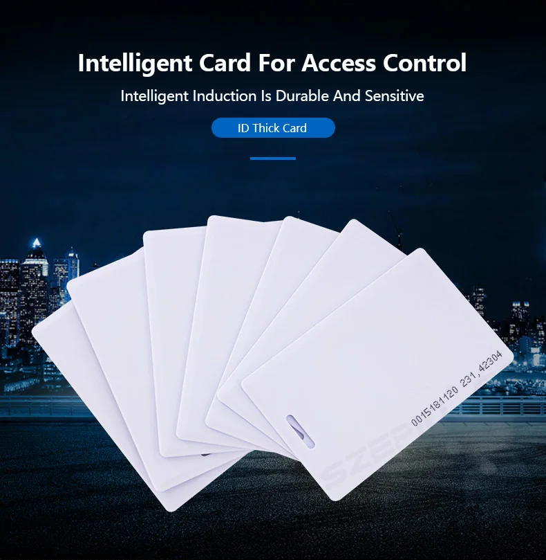 Contactless 125khz Rfid Proximity Smart Card 1.8mm Thick For Access ...