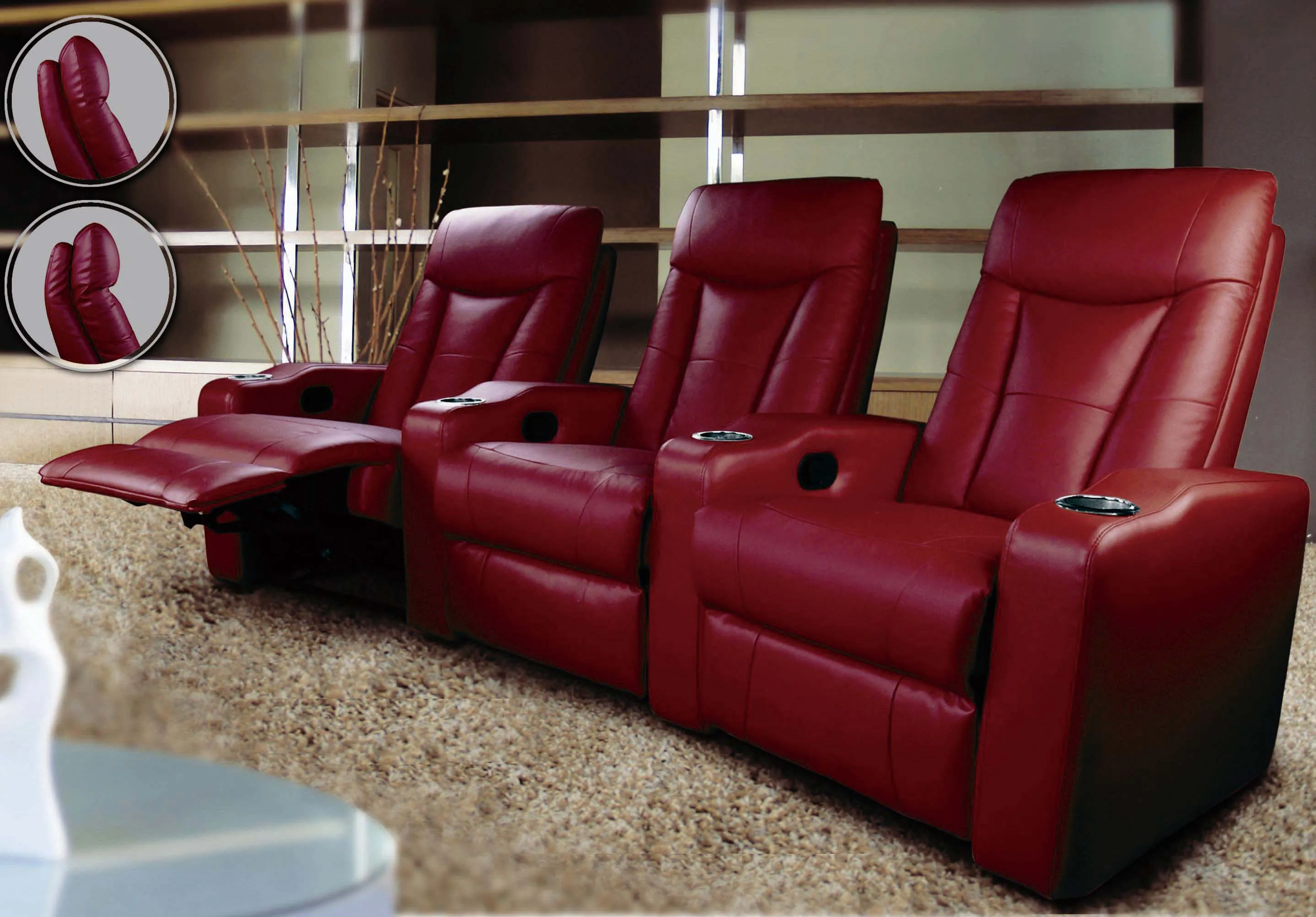 Cbmmart High End Warranty Home Cinema Electric Recliner Genuine Leather ...