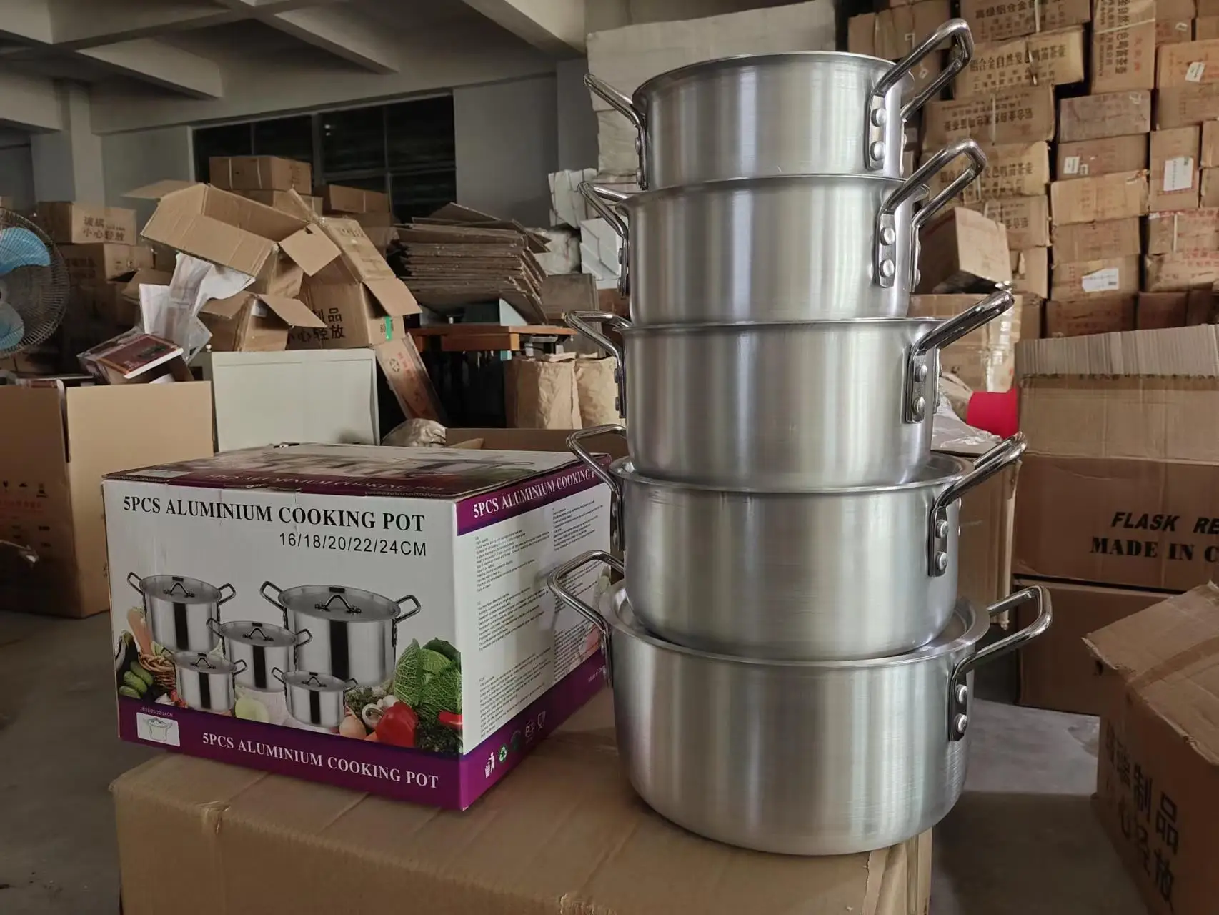 Dia Cast Aluminum Cookware Set Of 7 Piece Cooking Pot Set Non Stick ...