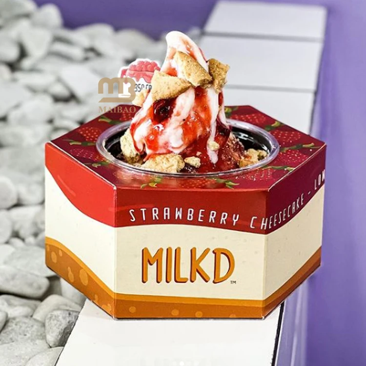 Wholesale Takeaway Ice Cream Box - Custom Dessert Packaging