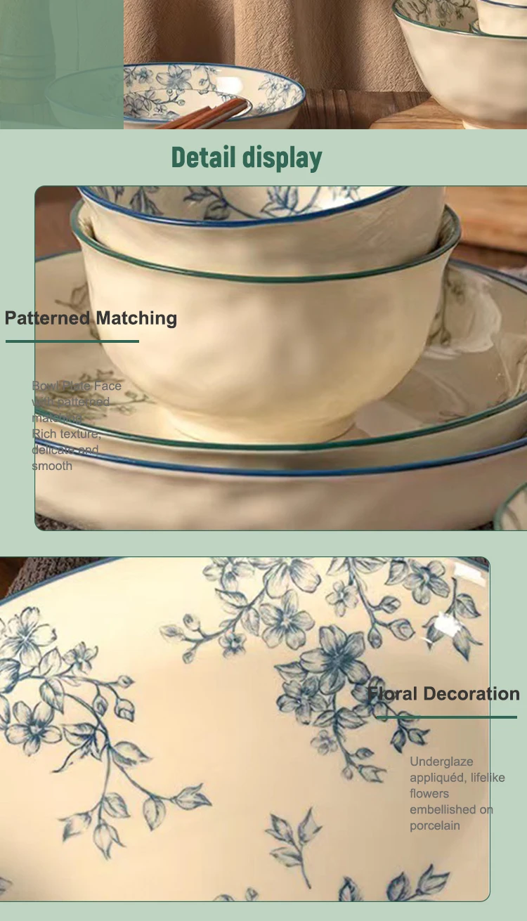 Luxury Porcelain Dinnerware Sets with Customized Logos
