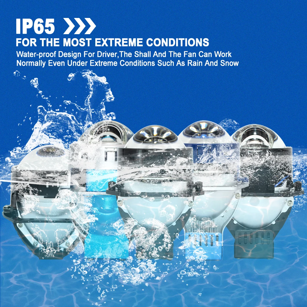 Gview G17 130w Max Bi Led Projector Lens 3.0 Inch 13 Wick Super Bright ...