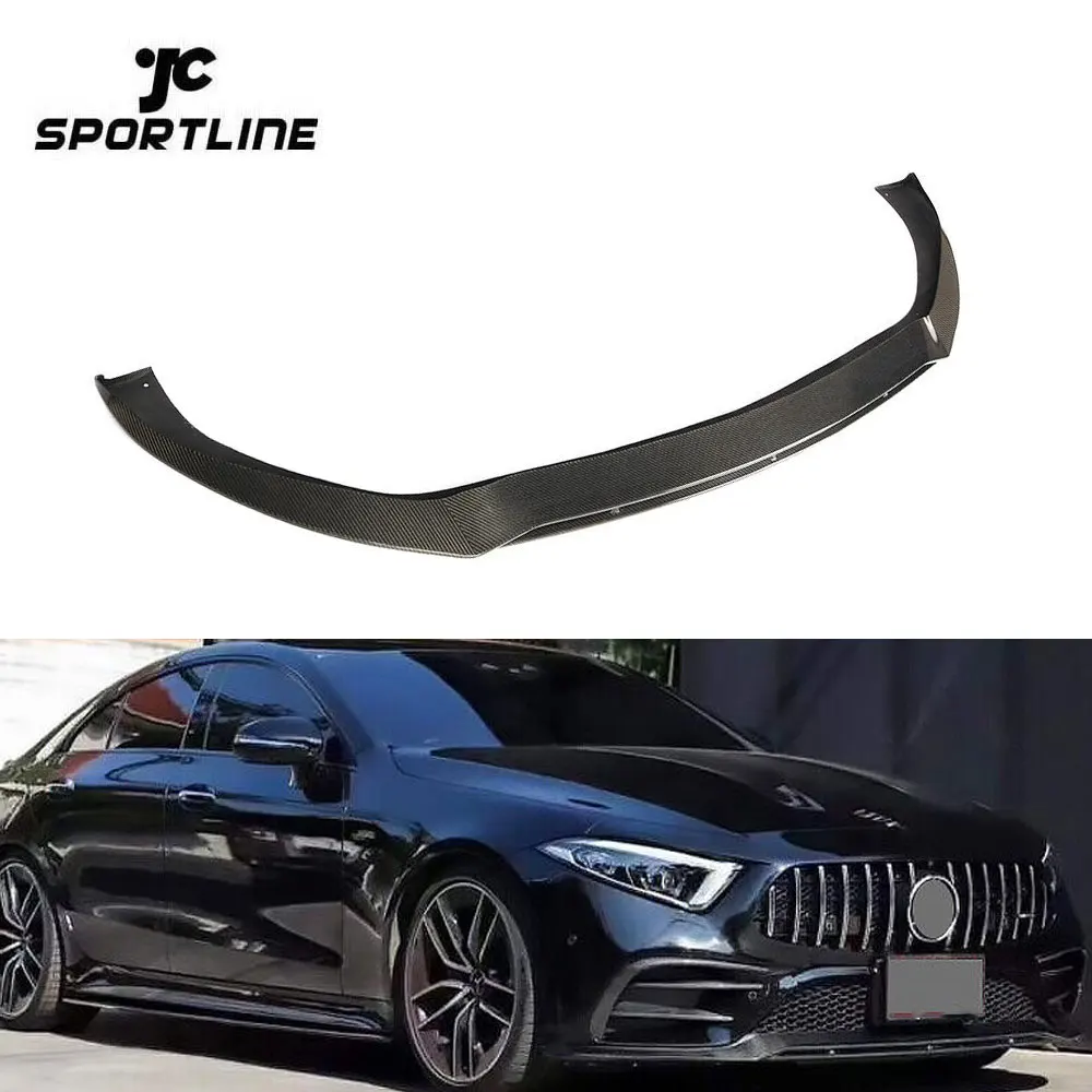 Carbon Fiber C257 Front Lip Spoiler for Mercedes-Benz CLS Class CLS53 ...