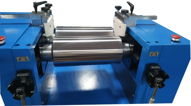 Laboratory Open Two Roll Rubber Mill With Both Roller Speed Adjustable ...