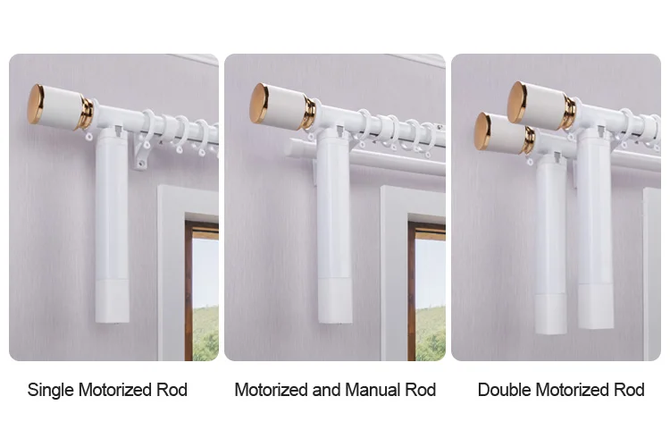 App Controlled Smart Curtain Rods With Remote Control Curtain Poles ...