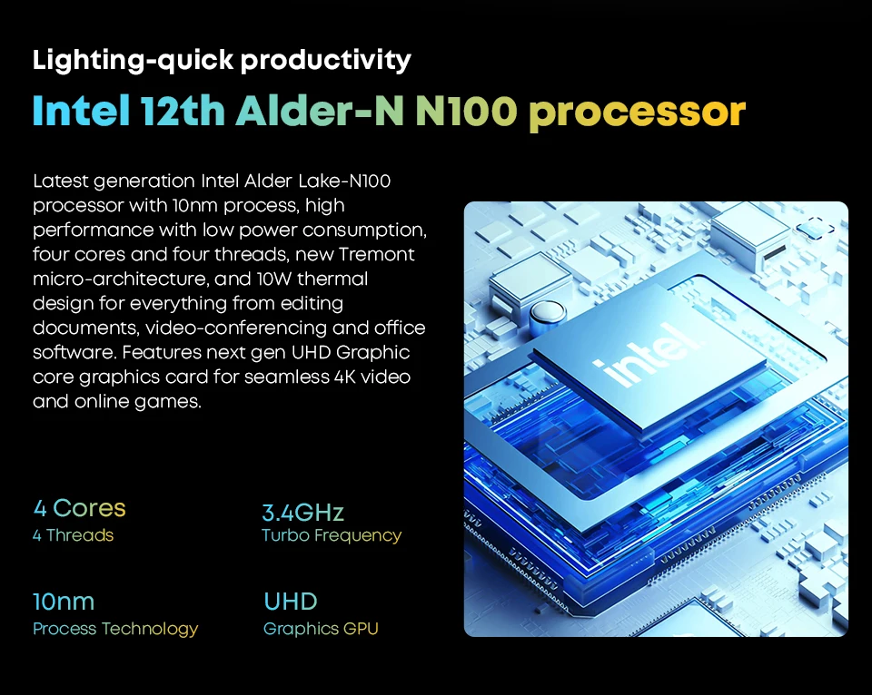 New Chuwi Minibook X N100 10.51 Inch Laptop Tablet 2 In 1 Intel Fhd Ips ...