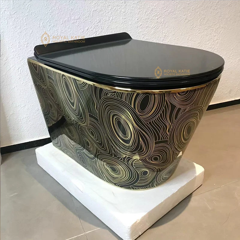 Bathroom Wc Toilet Commode hang Rimless Wall Hung Toilets Mounted ...