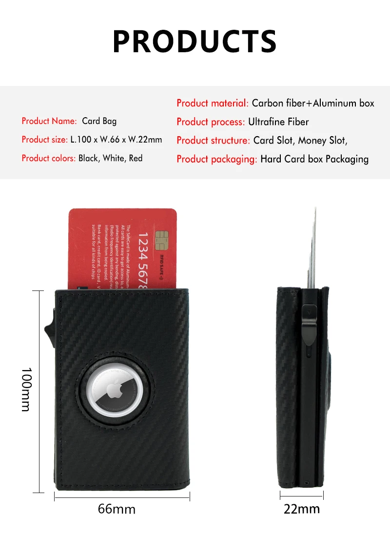 Ultrathin Bifold RFID Blocking Smart Wallet for Men Front Pocket Air ...