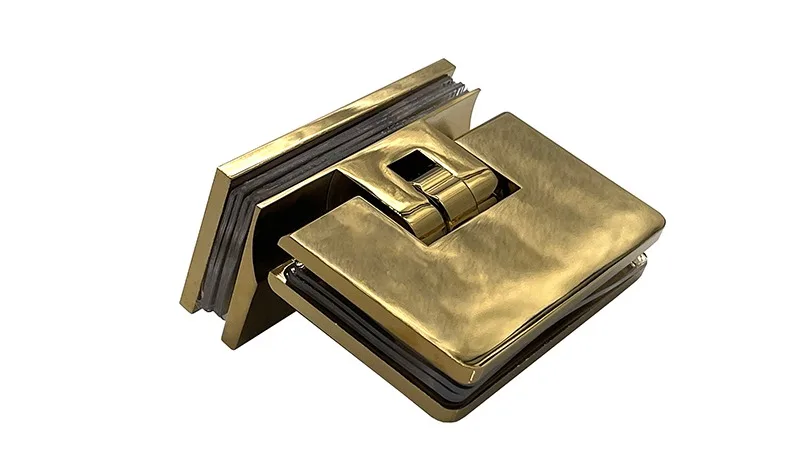 90 Degree Adjustable Solid Brass Shower Hinge Golden Bathroom Glass Door Hinge Hardware Fittings ...