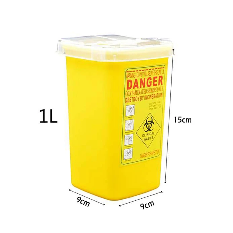 OEM Custom Sharps Container Clinical sharp Bin Sharps Container 1 Liter ...