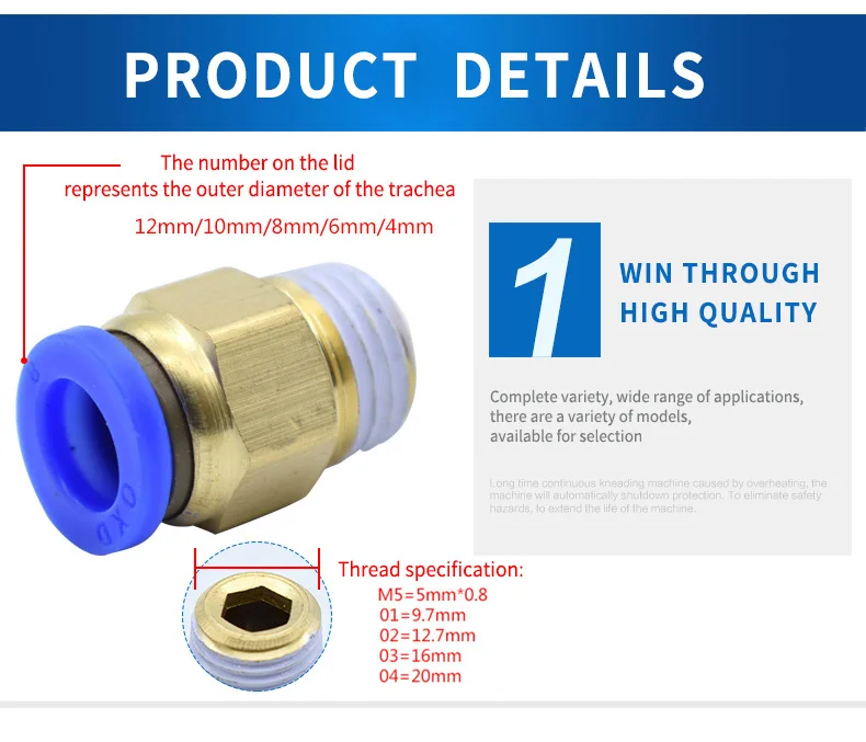 Cheap Price Male Thread Pneumatic Connector - ZCKM Fittings