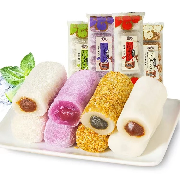 Wholesale Chinese Snacks Squishy Pastrie Mochi Handmade Sweet Cake with ...