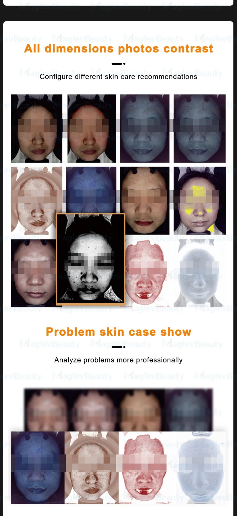 Personal Color Test Skin AI Intelligent Digital Skin Analyzer Logo 3D ...