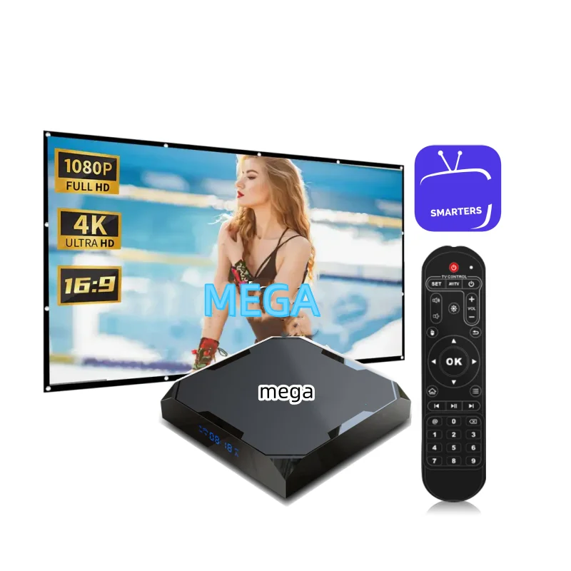 Newest Mega Ott Iptv Set-top Box 4k List Free Test Android Tv Xtream ...