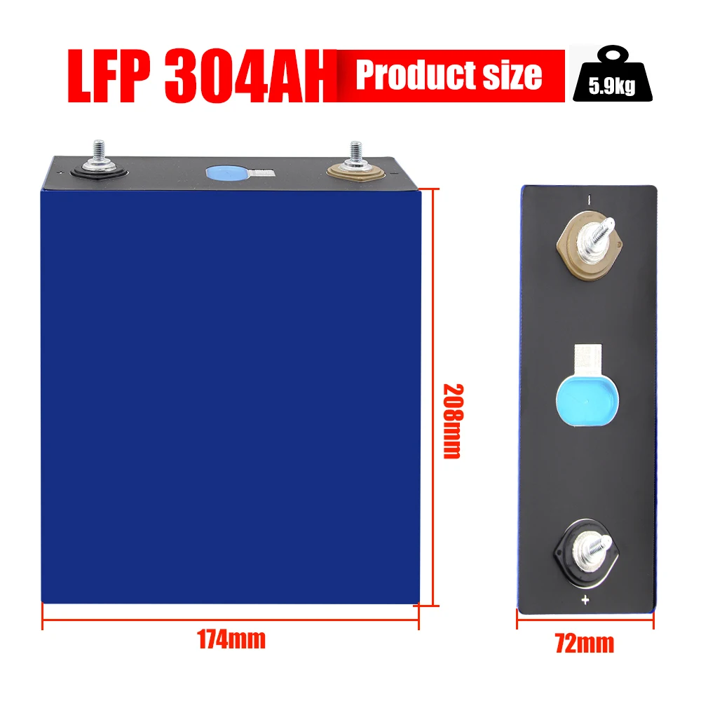 Ev Lf304 Lithium Ion Battery Lifepo4 3.2v 304ah Lf Solar Battery 3.2v ...