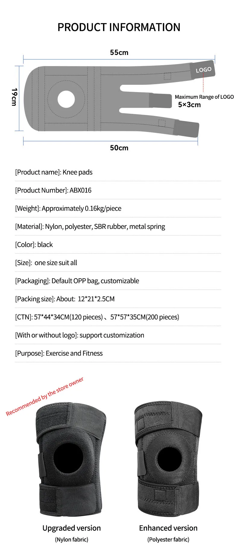 Best Compression Adjustable Meniscus Knee Brace Neoprene Orthopedic ...
