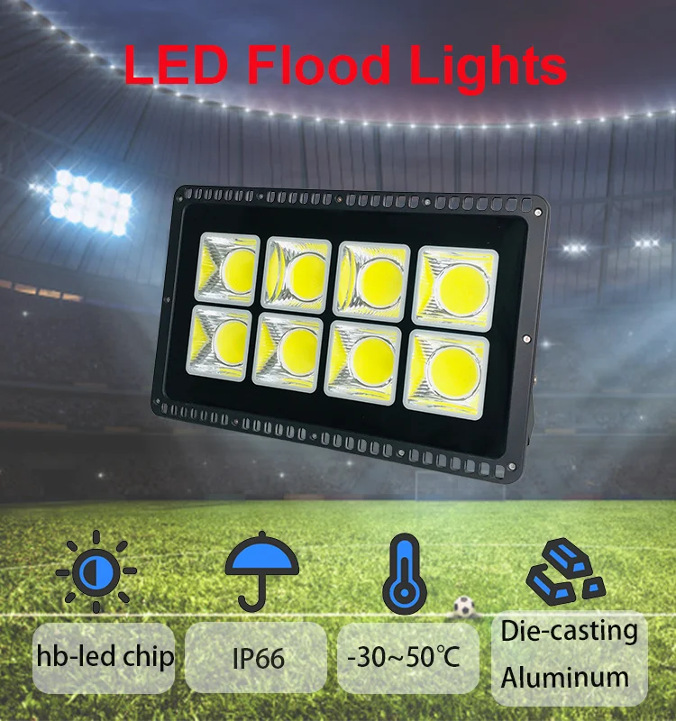 Led Football Stadium Lighting 50w 100w 200w 300w 400w 500w 600w Ip66 ...