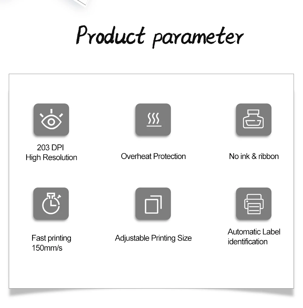 110mm 4x6 Barcode Label Thermal Printer With Usb Port Stickers Wireless ...