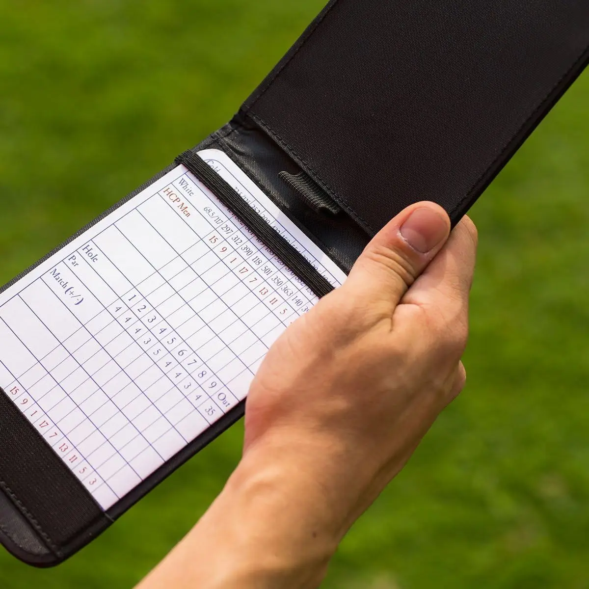 Personalized Leather Golf Scorecard Holder case customized leather golf ...