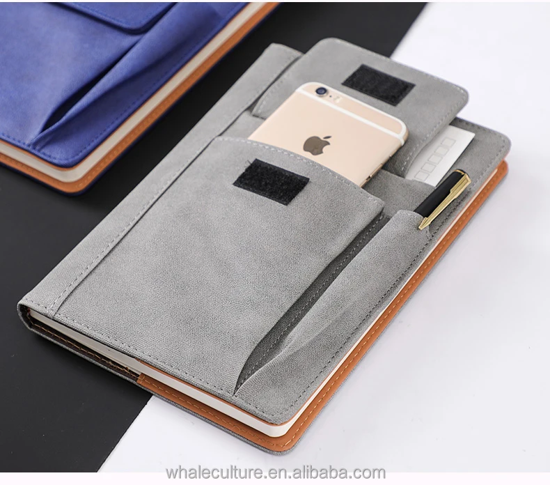 A5 Pu Leather Notebook Office Supplies Multi-function Pocket Hand Daily ...