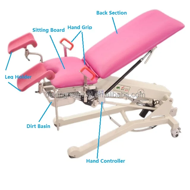 Height Adjustable Electric Obstetrics And Gynecology Medical Equipment ...