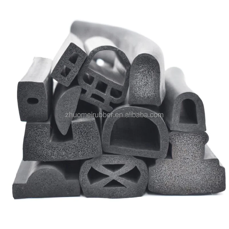 Extruded Epdm Sponge Rubber Profile,Different Shapes Rubber Extrusions ...