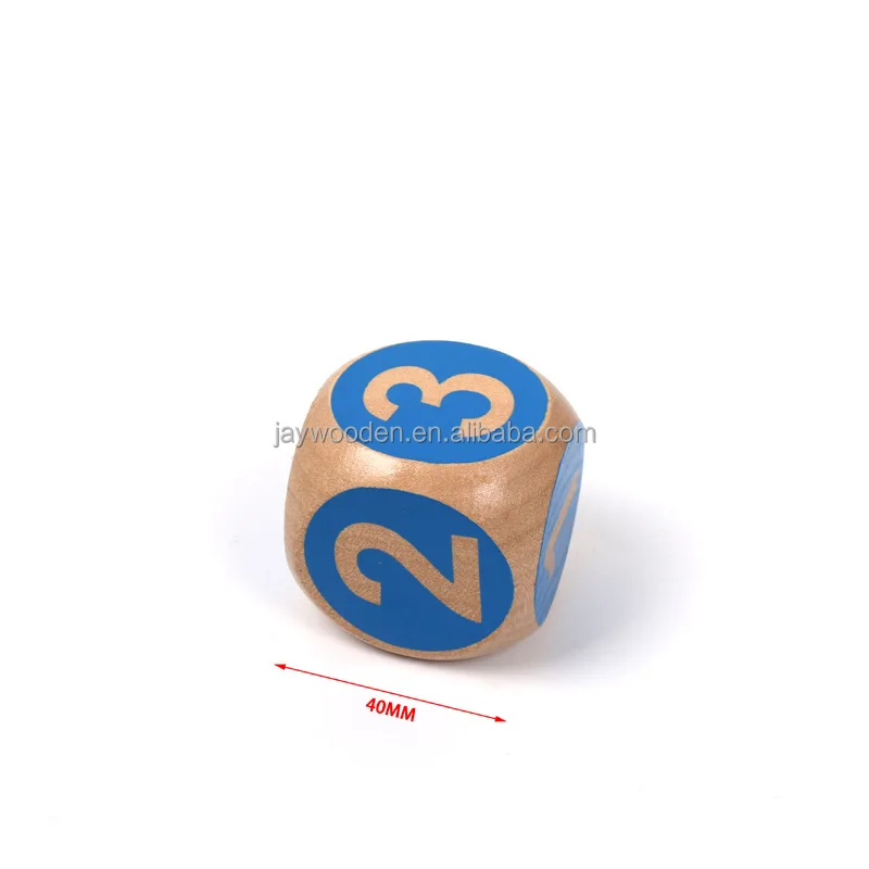 Factory Custom Eco-Friendly Wooden Dice Set Rounded Corner Creative ...