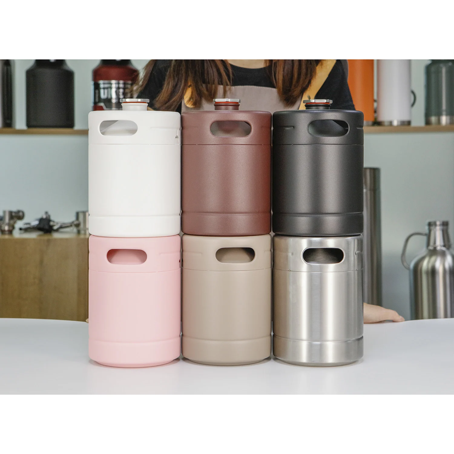 Food Grade Stainless Steel Homebrew Mini Double Layer Vacuum Keg for ...