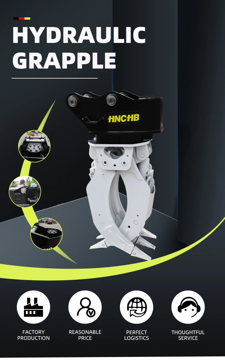 Wear-resistant Rotary Sorting Grab Bucket Disassembly Excavator Waste ...