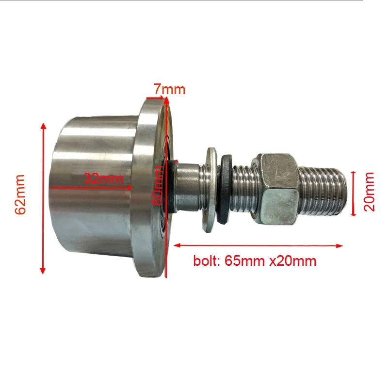 Parallel Beam Trolley Track Wheel Bolt Sets - T Shape Single Flange