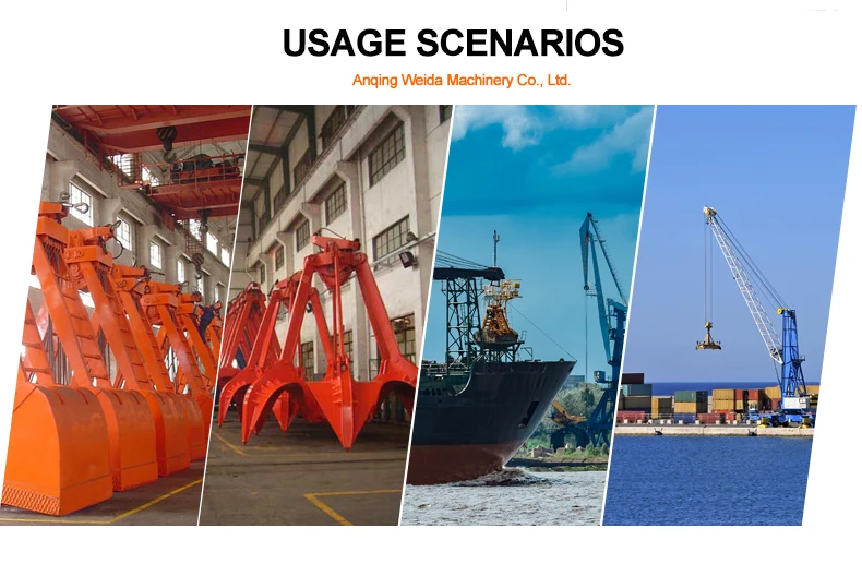 10 CBM Hydraulic Grab Port Usage Double Disc Grab Used for Bulk Cargo ...