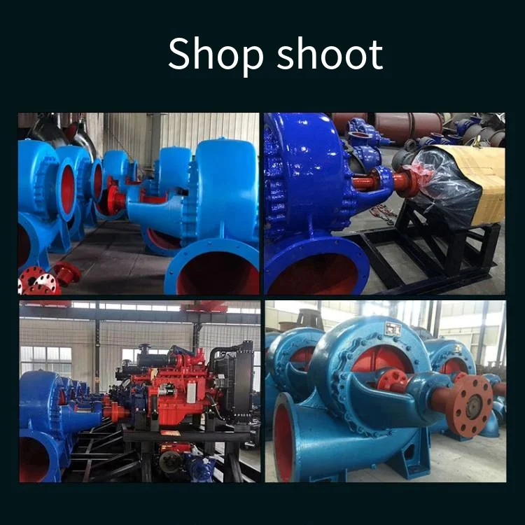 Large Diameter Engineering Silt Drainage Pump 40 Hp Diesel Mixed Flow ...