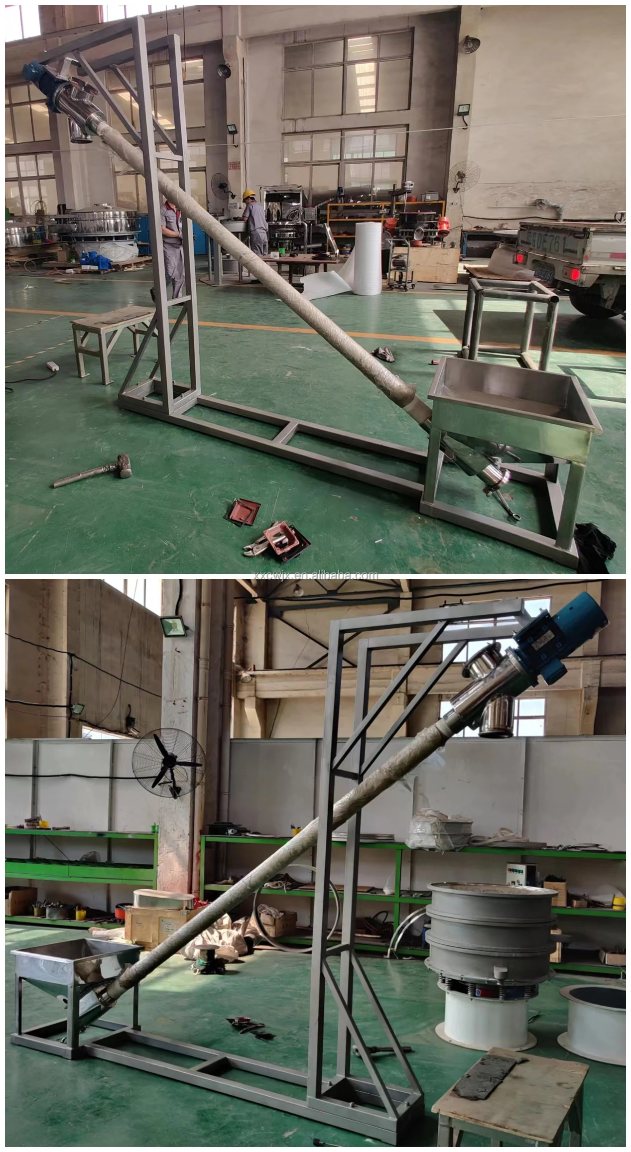 Flexible Shaftless Screw Auger Conveyor for Powder Granule