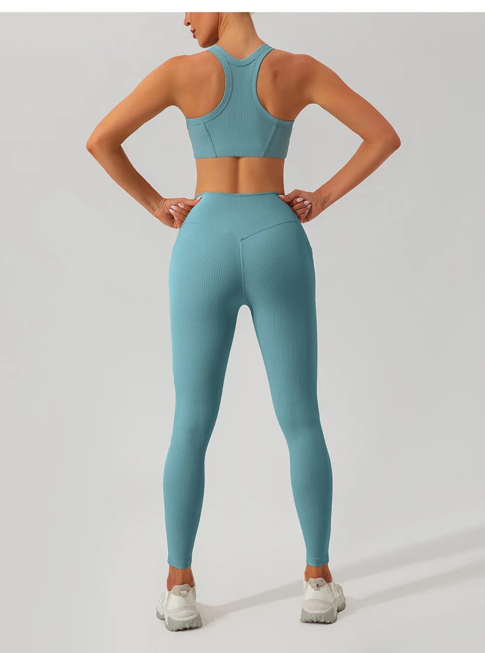 Women High Waisted Sports Fitness Yoga Wear Gym Yoga Pants Active Wear ...