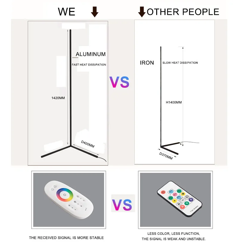 Unique Tripod Vibe Stand Shelves Vertical Color Change Remote Control ...