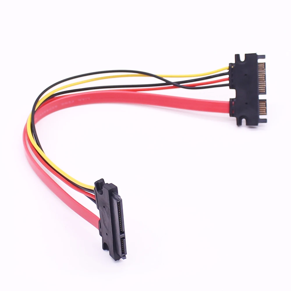 Factory Prices 22pin Sata Cable Male To Female 7+15 Pin Serial Ata Sata ...