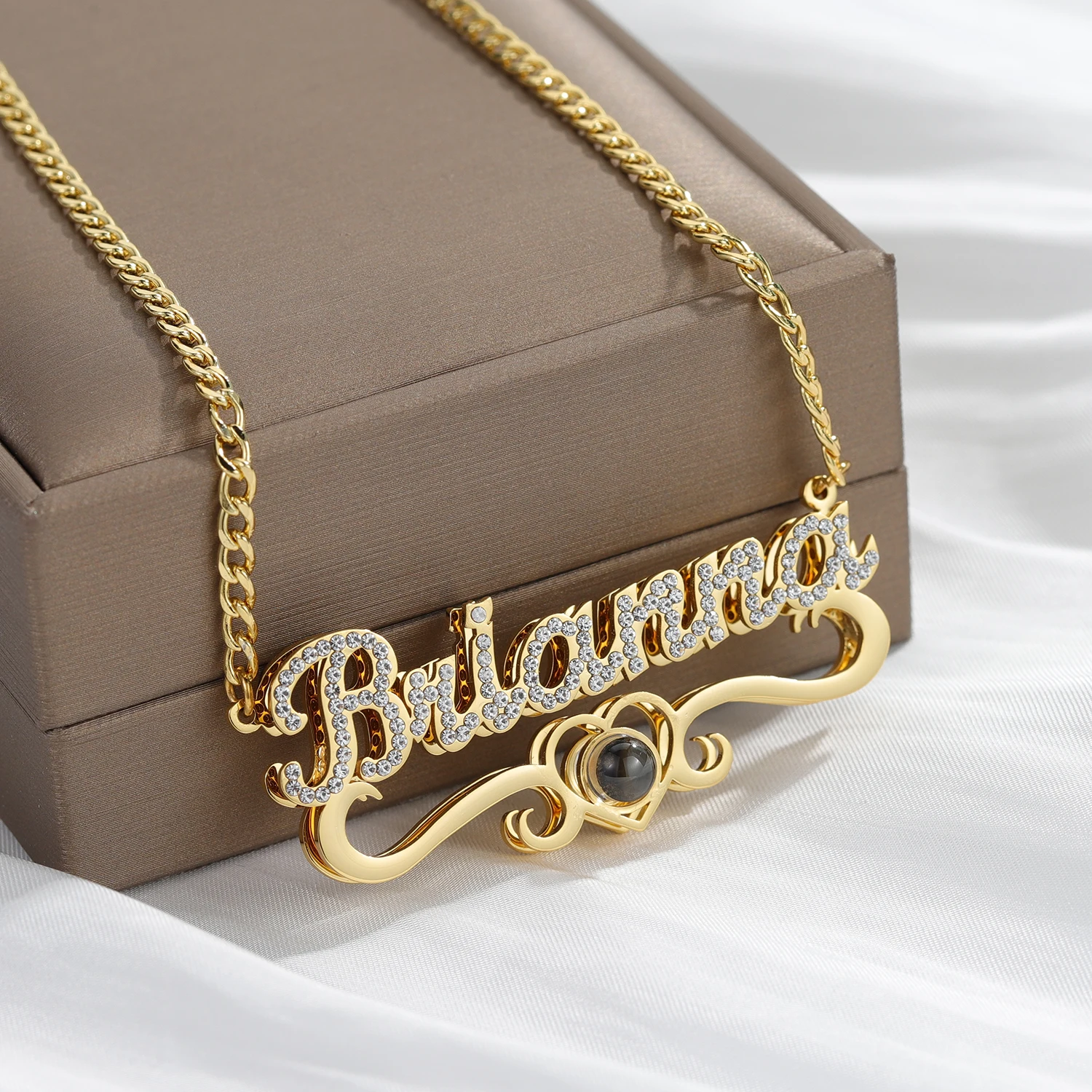Duoying Oem Luxury Gold Diamonds Letter Gift Lover Stainless Steel ...